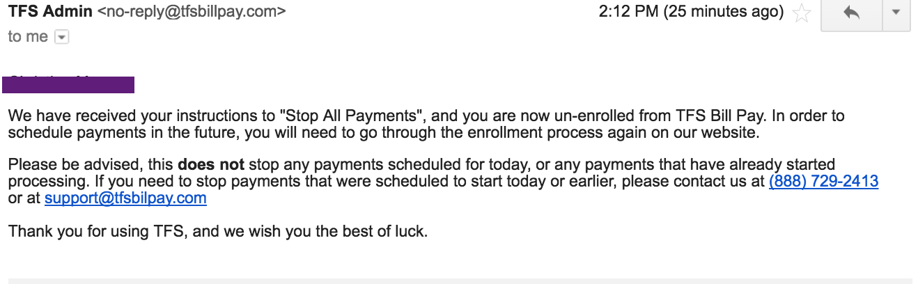 How can I change my case number? – TFS Bill Pay Customer Support